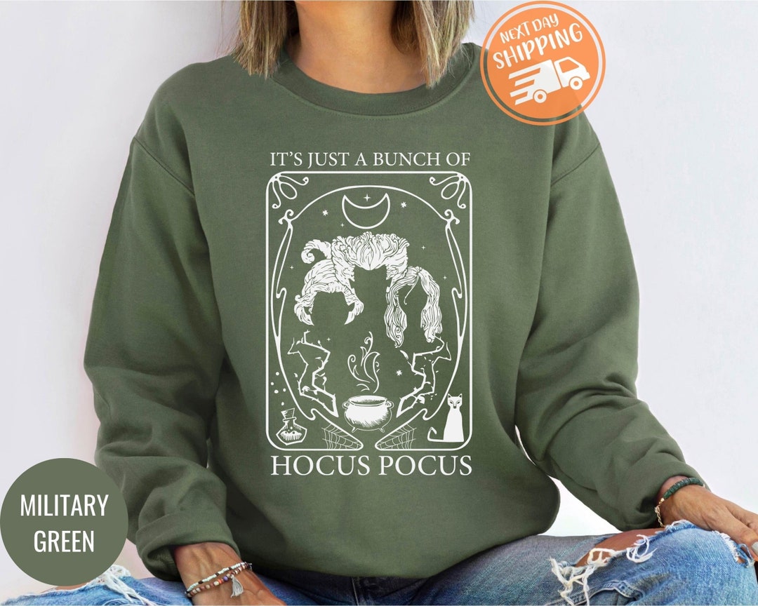 Vintage Disney Hocus Pocus Sweatshirt, It's Just A Bunch of Hocus Pocus ...