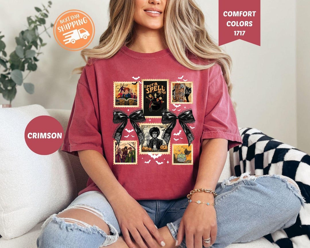 Comfort Colors Hocus Pocus Shirt: Vintage Halloween Witch Tee - Etsy