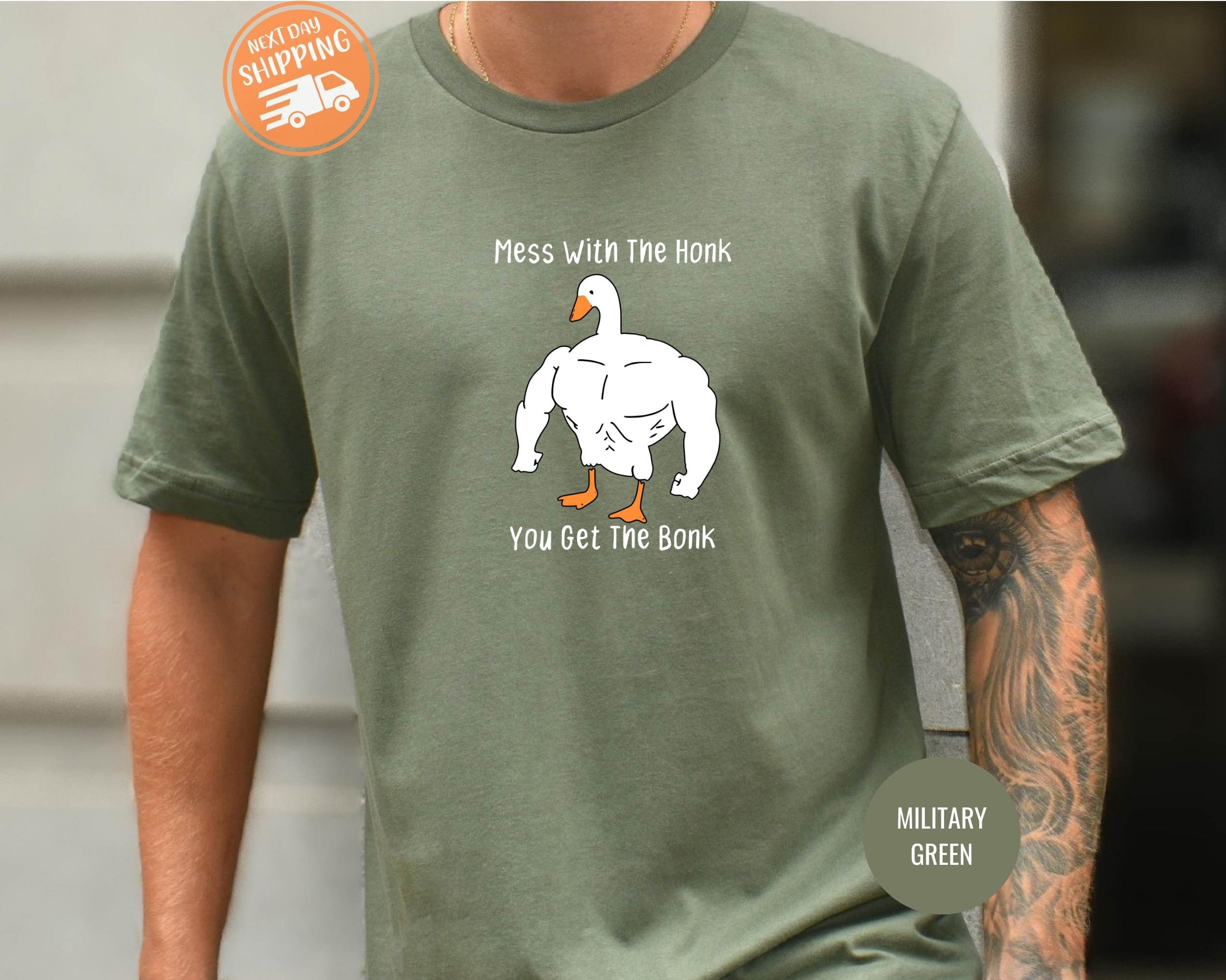 Mess With the Honk You Get the Bonk Shirt, Funny Duck Shirt, Goose Lover Gift, Funny Meme Shirt ...