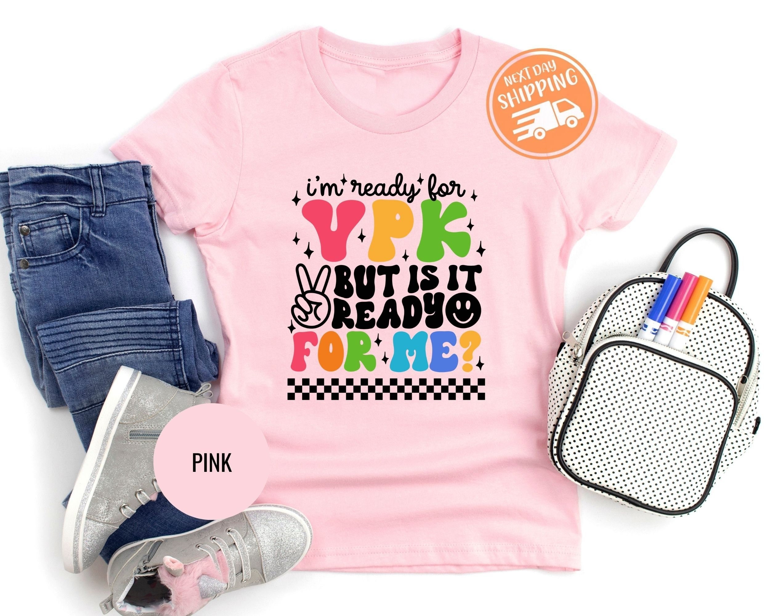 Kids Back to School Shirt, "i'm Ready for Vpk" Graphic Tee, Gift for ...
