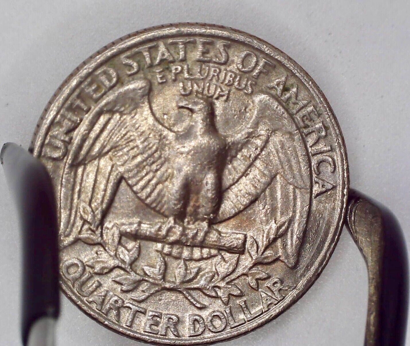1983-P Washington Quarter 25C Massive Misaligned Die / Collar Clash ...