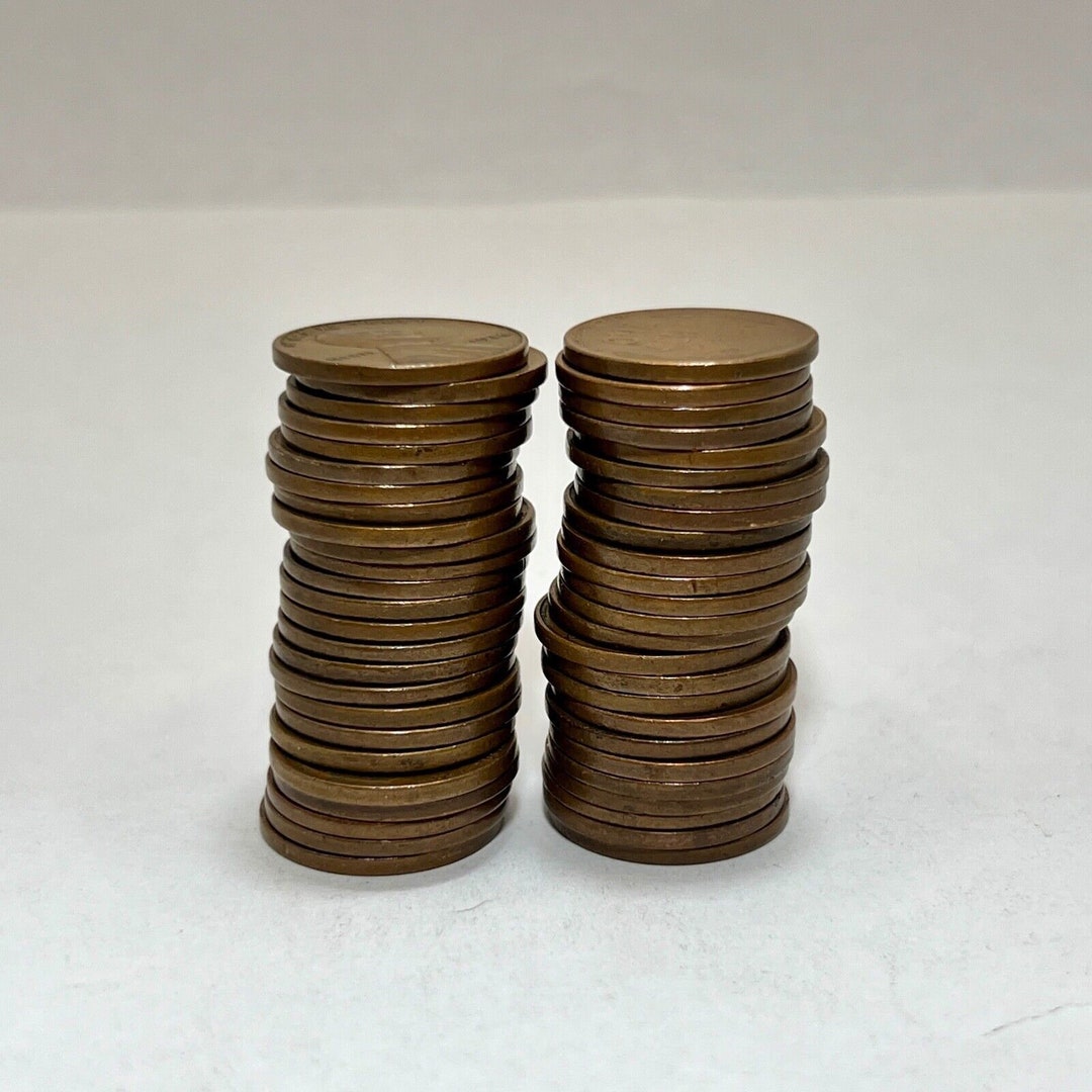 1930-1939-pds Lincoln Wheat Small Cent Penny 1C Full Roll - Etsy