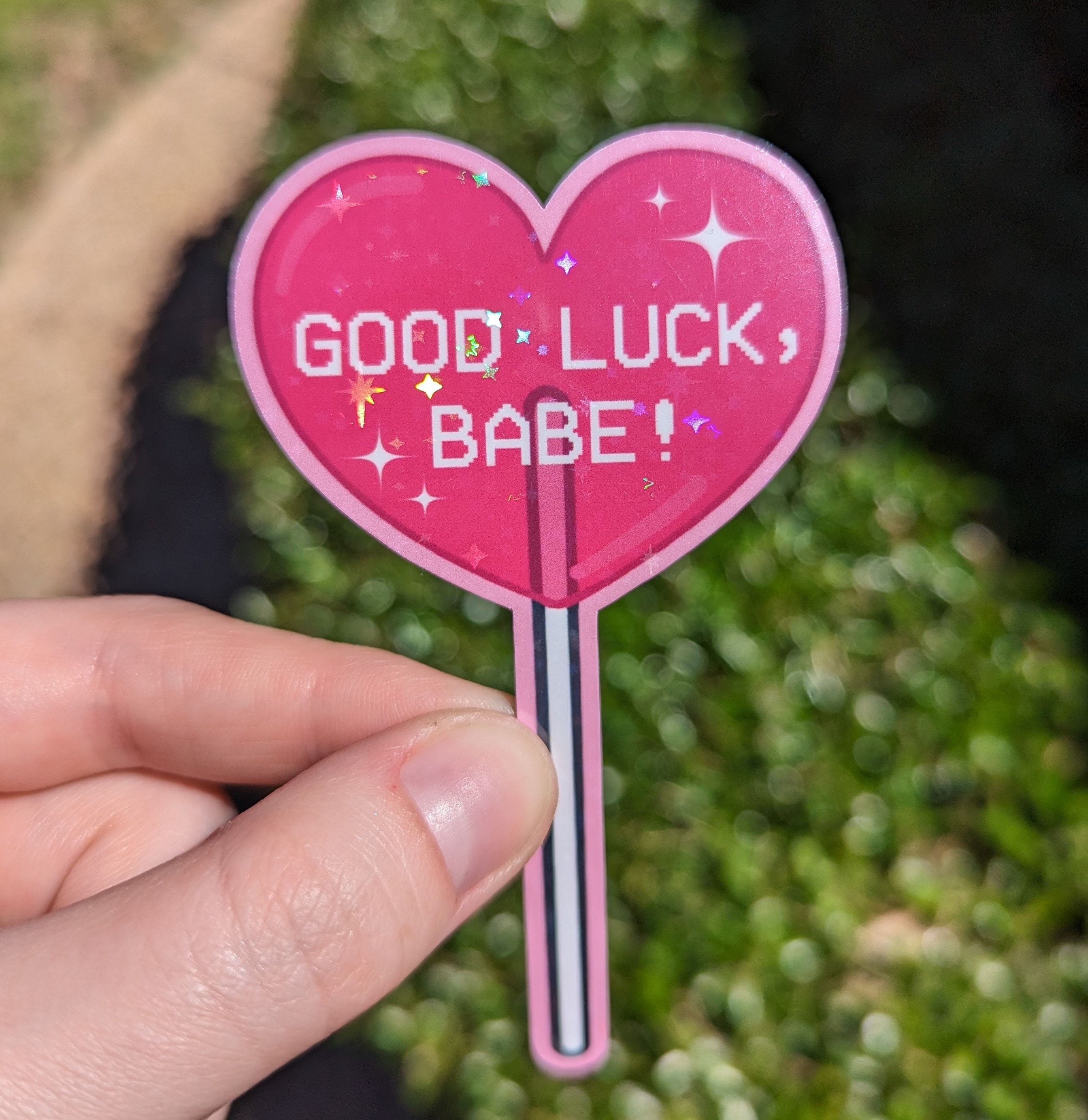 Chappell Roan Good Luck Babe Vinyl Water Resistant Decal Sticker Holo ...