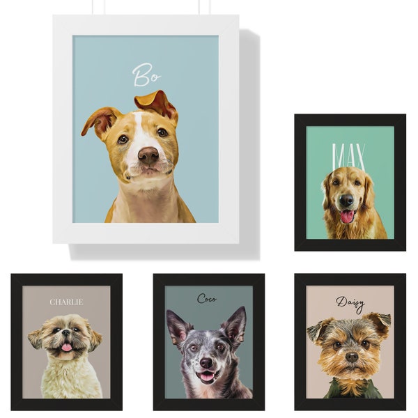 Custom Pet Portrait - Etsy