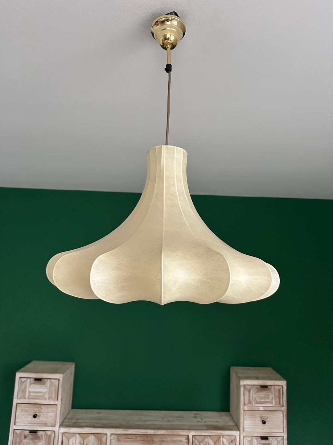 Mid Century Castiglioni Cocoon Pendant Lamp for Flos 60s/vintage Tulip ...
