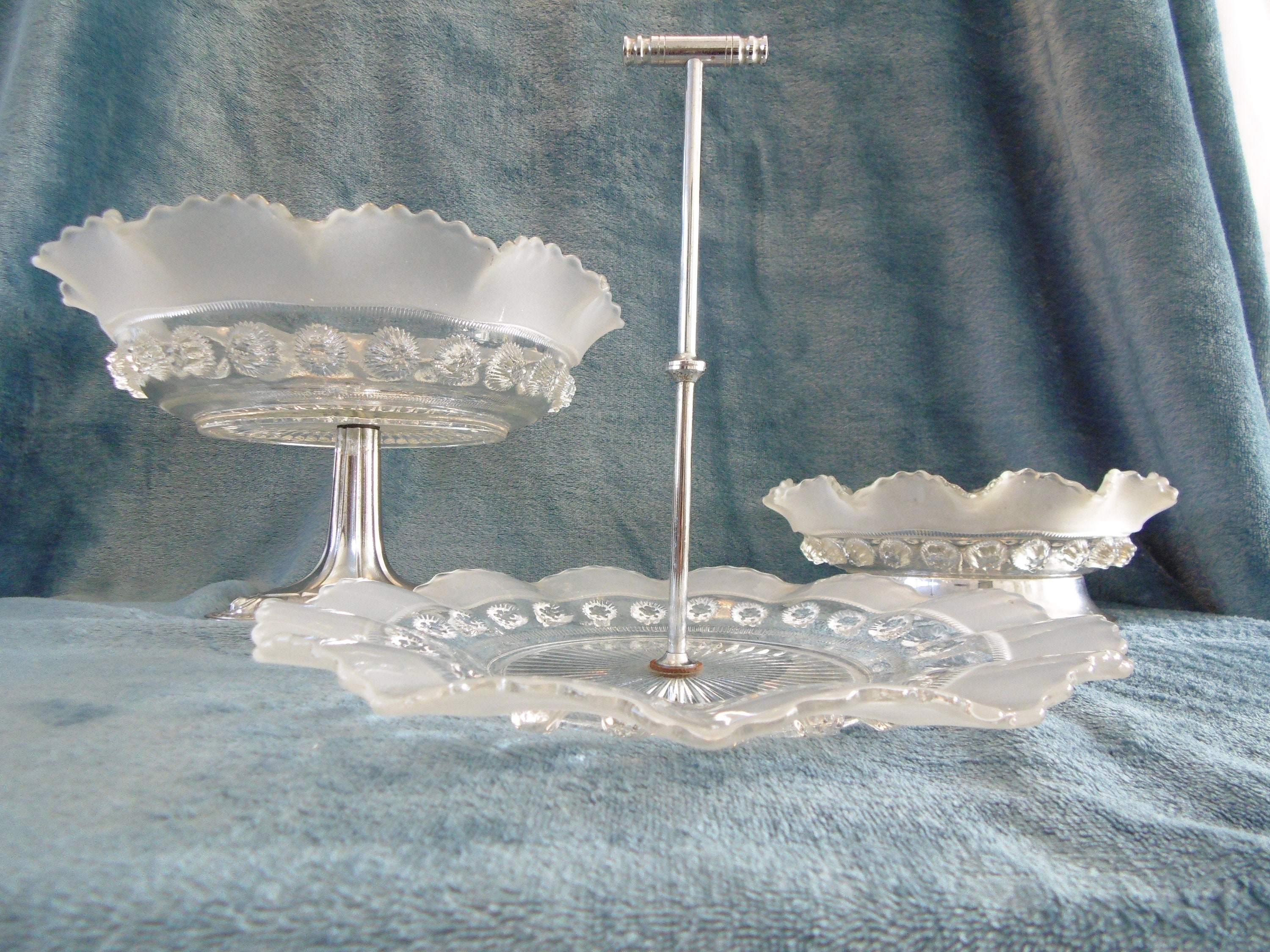 Stunning Art Nouveau Davidson Glass Raised Bullseyes 3 - Etsy