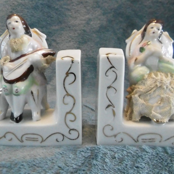 Porcelain Bookends - Etsy