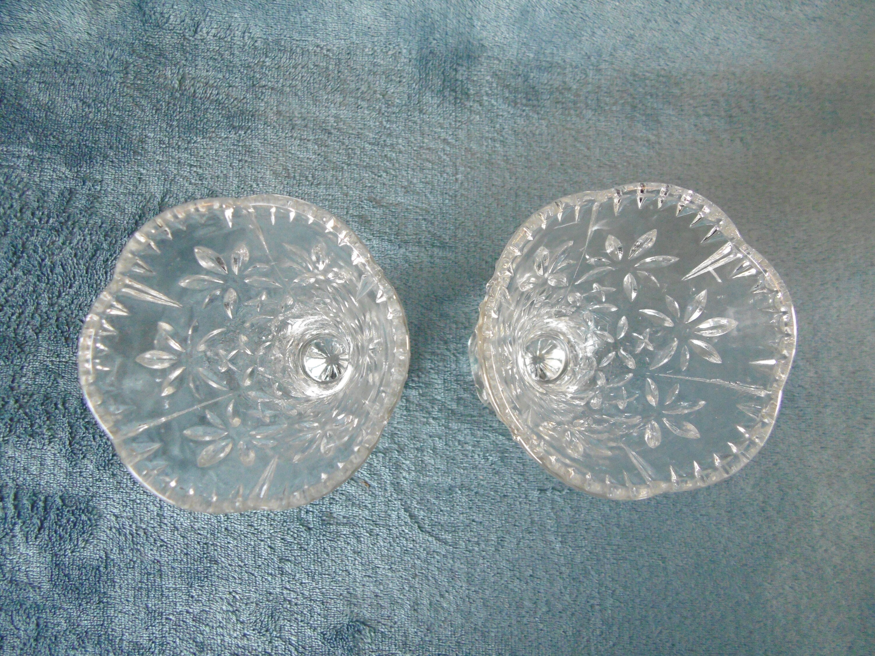 Vintage Pressed Glass Bud Vases X 2 - Germany 1950s - Etsy