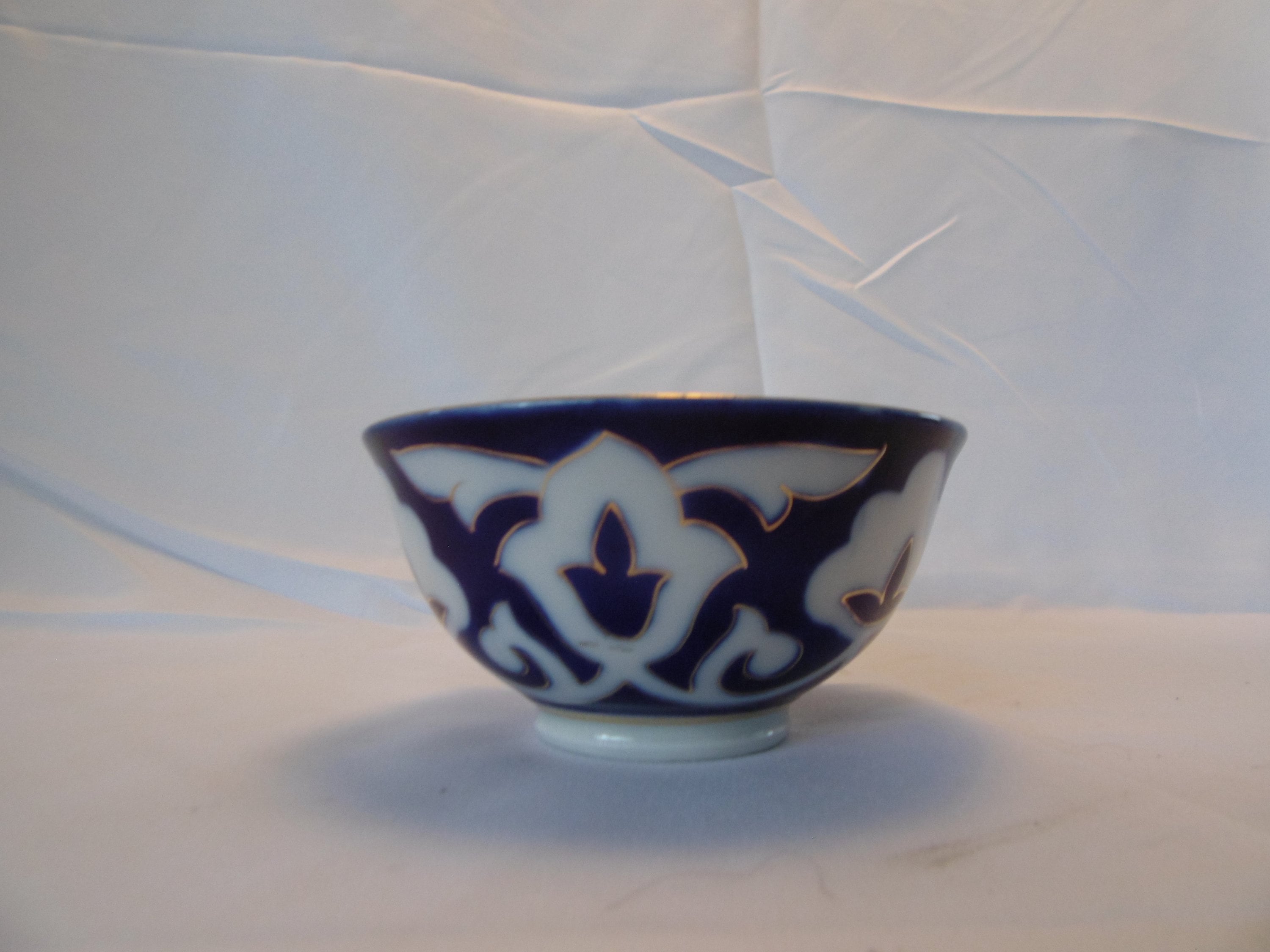 Uzbek Tashvent Porcelain Teacup/bowl PAKHTA Piala Bowl Russian USSR ...