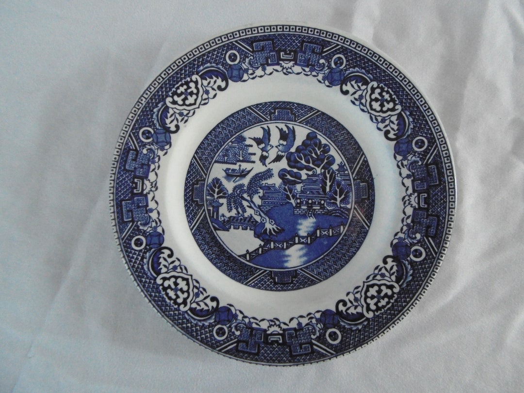 Washington Pottery, Hanley, Blue and White Side Plate 1946 - Etsy