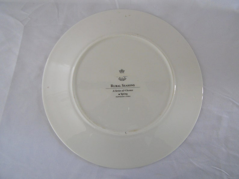 Edwardian China Rural Seasons spring Plate With Painting by F. Noha ...