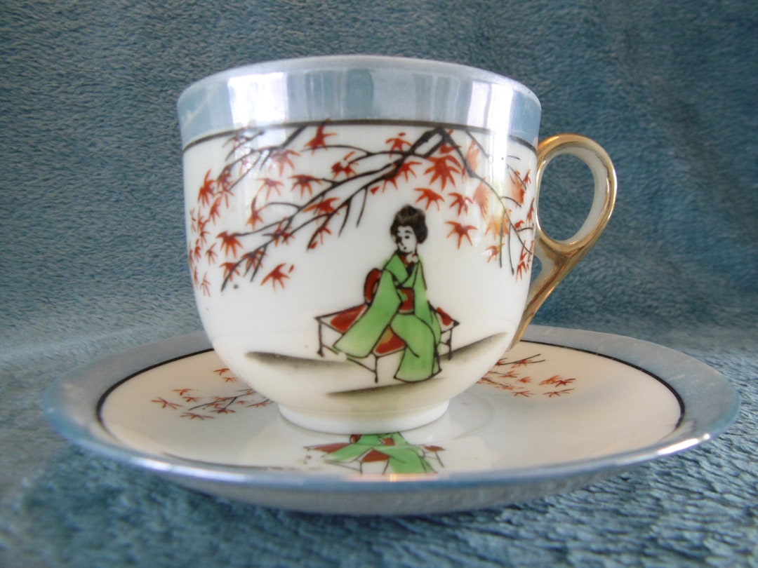 Japanese Fairylite Cup and Saucer 1950s - Etsy