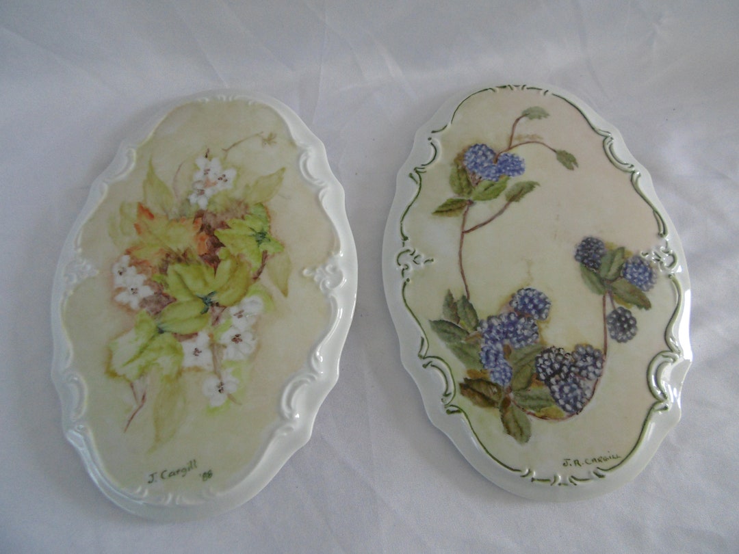 J.A. Cargill Wall Plaques 1980s - Etsy