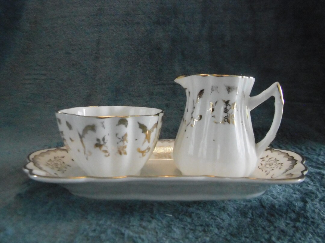 1920s Milk Jug and Sugar Bowl With Tray - Etsy