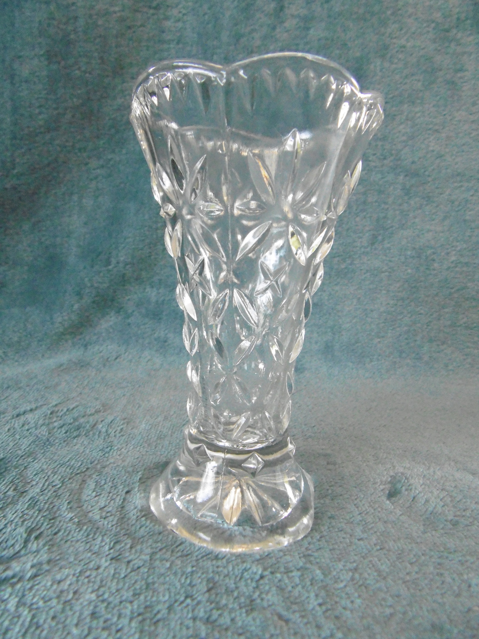 Vintage Pressed Glass Bud Vases X 2 - Germany 1950s - Etsy