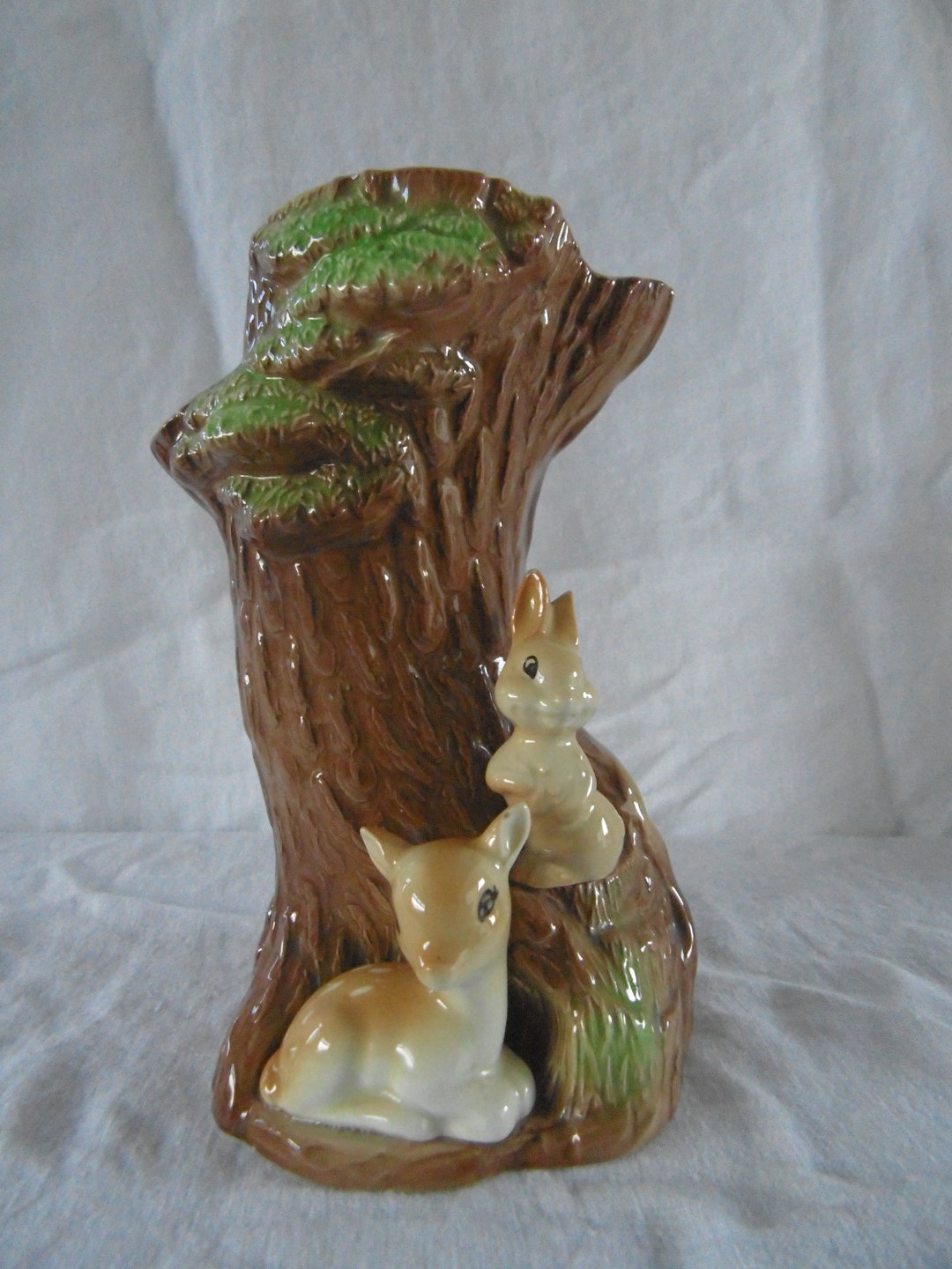 Fauna Hornsea Pottery Buddies Forest Scene Vase 1951 - Etsy