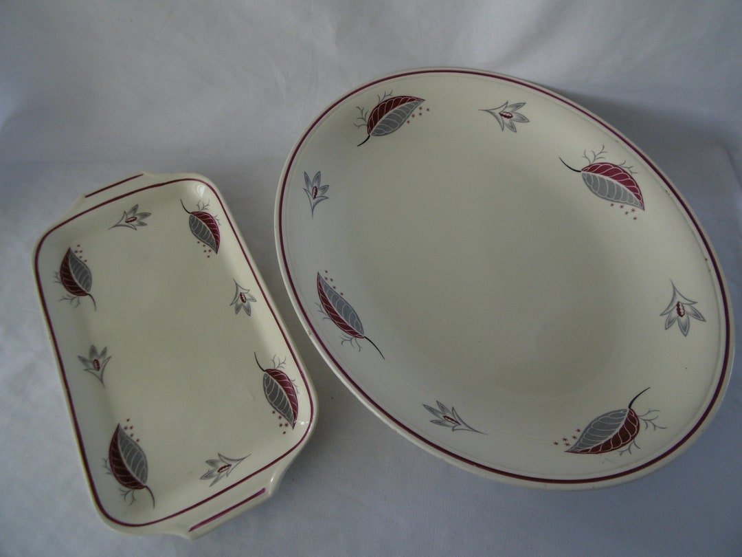 Grindley Large Platters X 3 and Oblong Plate 1950s - Etsy