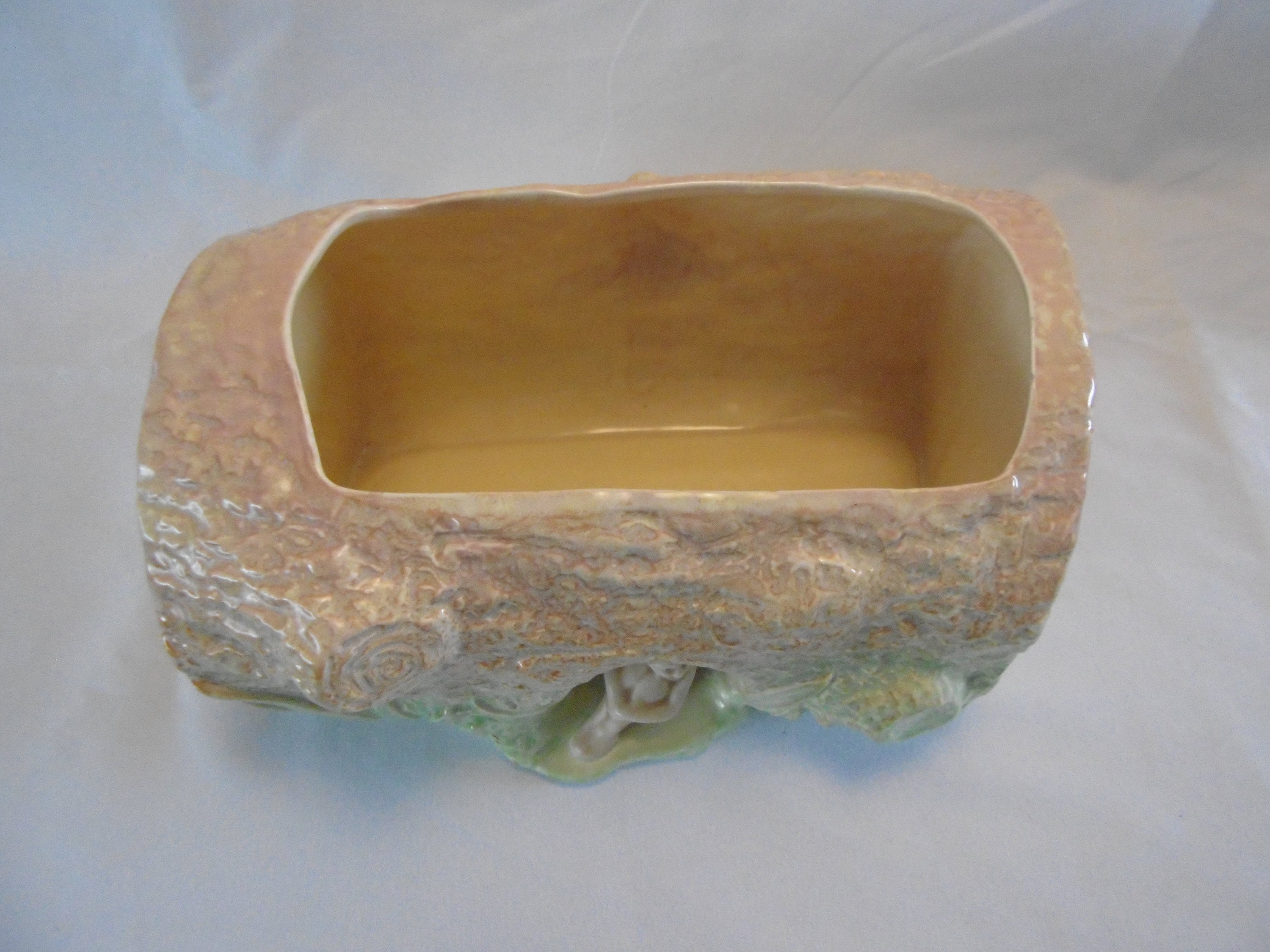 Sylvac Tree Stump With Elf Planter 1940s - Etsy