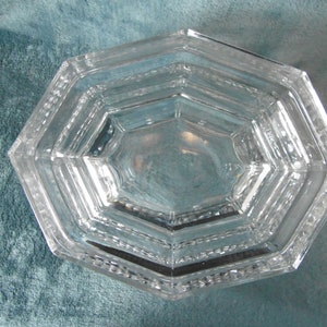 Stunning Iconic Art Deco Pressed Glass Octagonal Fruit Bowl - Etsy