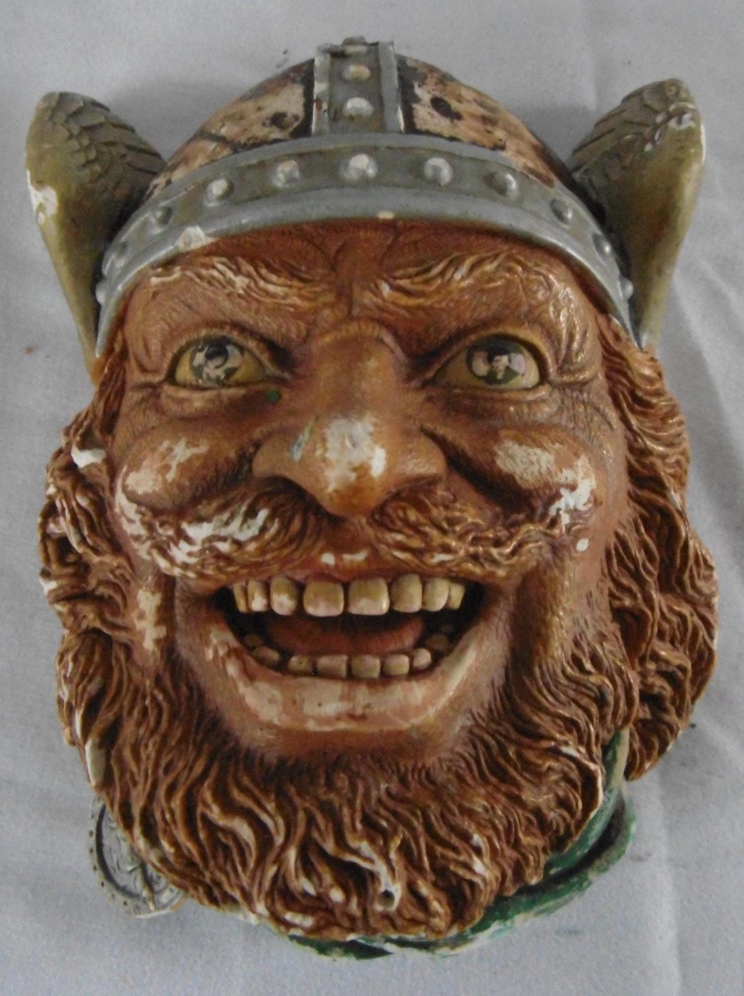 Bossons Chalkware Viking Wall Hanging 1980s - Etsy