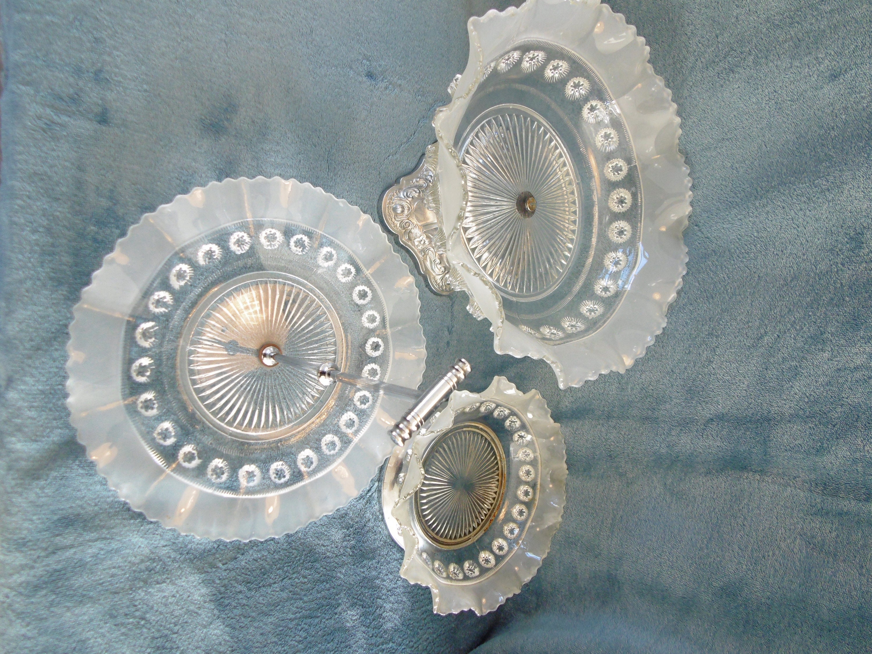 Stunning Art Nouveau Davidson Glass Raised Bullseyes 3 - Etsy