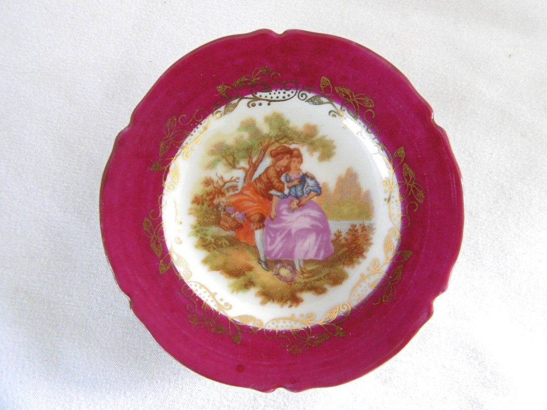 Goudeville Limoges Fragonard Plate 1950s - Etsy