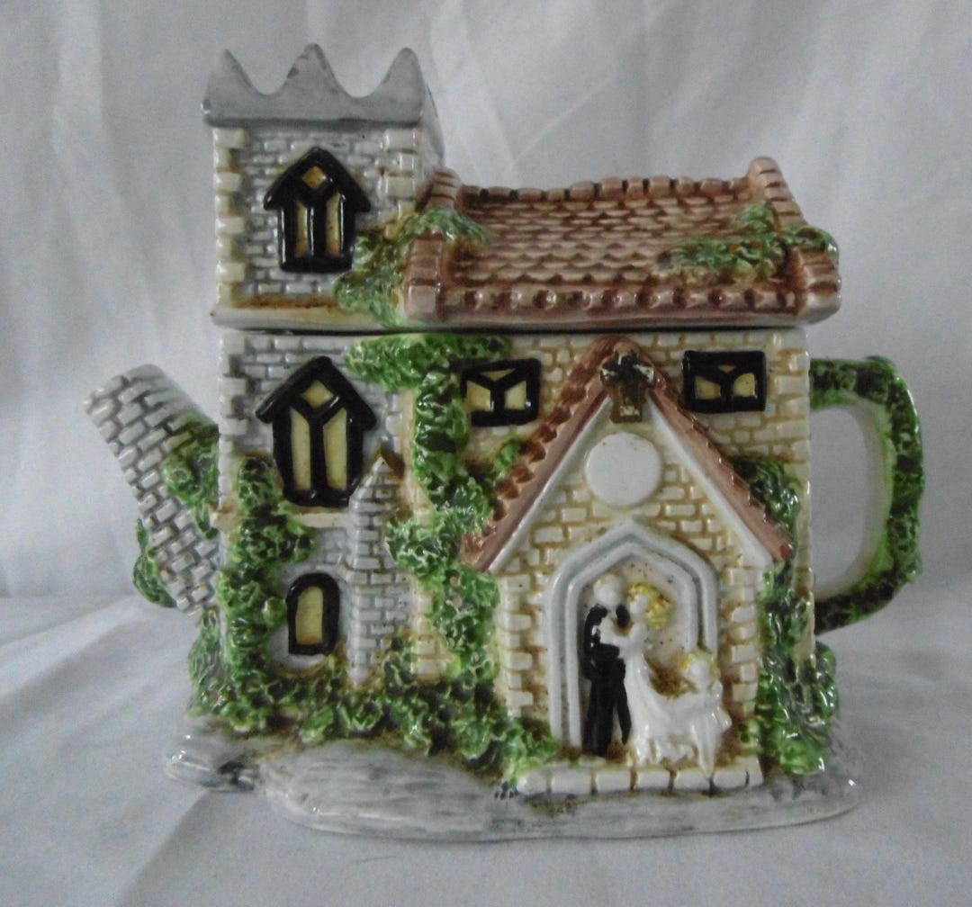 Leonardo Church Wedding Teapot 1980s - Etsy