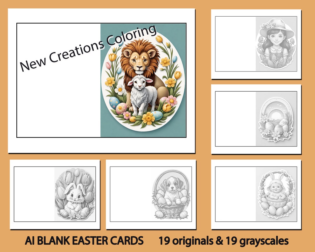 BLANK EASTER CARDS - Etsy