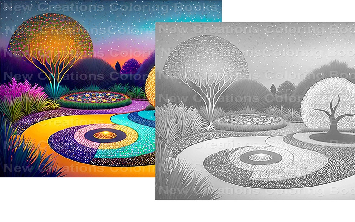 NCC AI BUNDLES: Dotted Landscapes - Etsy