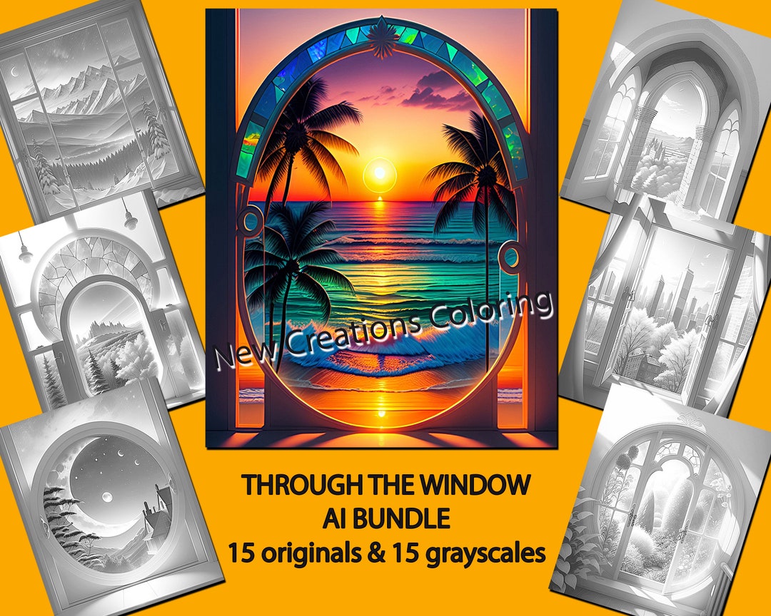 NCC AI BUNDLES: Through the Window - Etsy