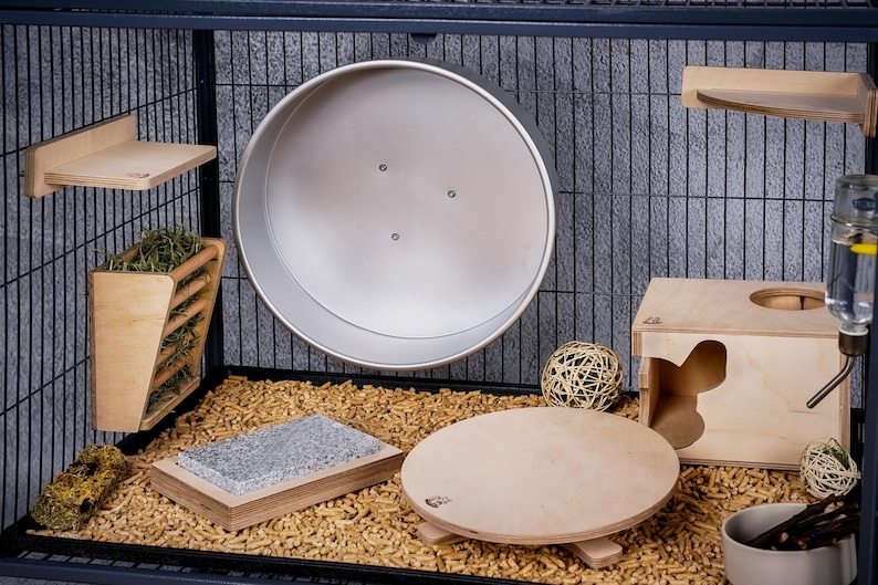 12'' 16'' Metal Exercise Wheel for Chinchillas, Degus, and Small ...