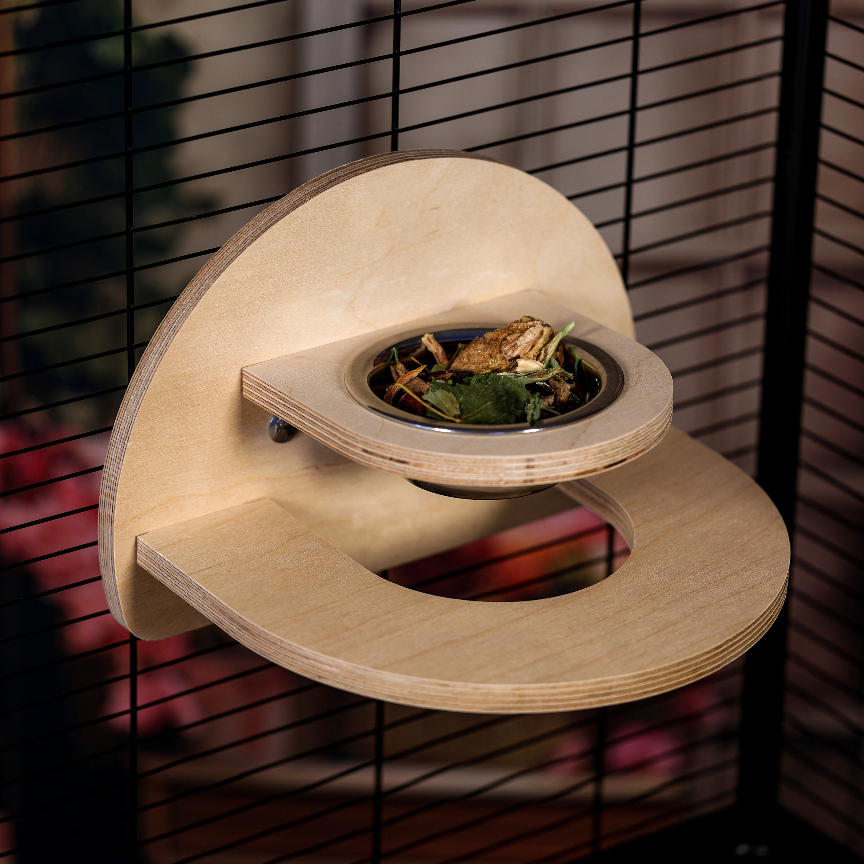 Chinchilla & Degu Wood Feeder Hay Rack Cage Accessory Fo Rodents - Etsy