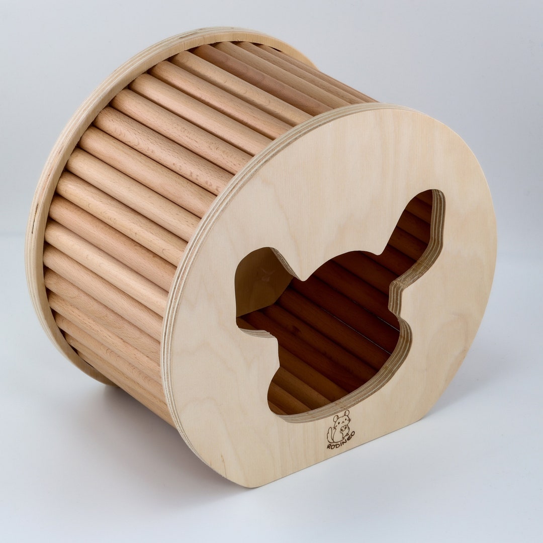 Wood House for Chinchilla, Degu, Rats - Perfect Cage Hide & Toys ...