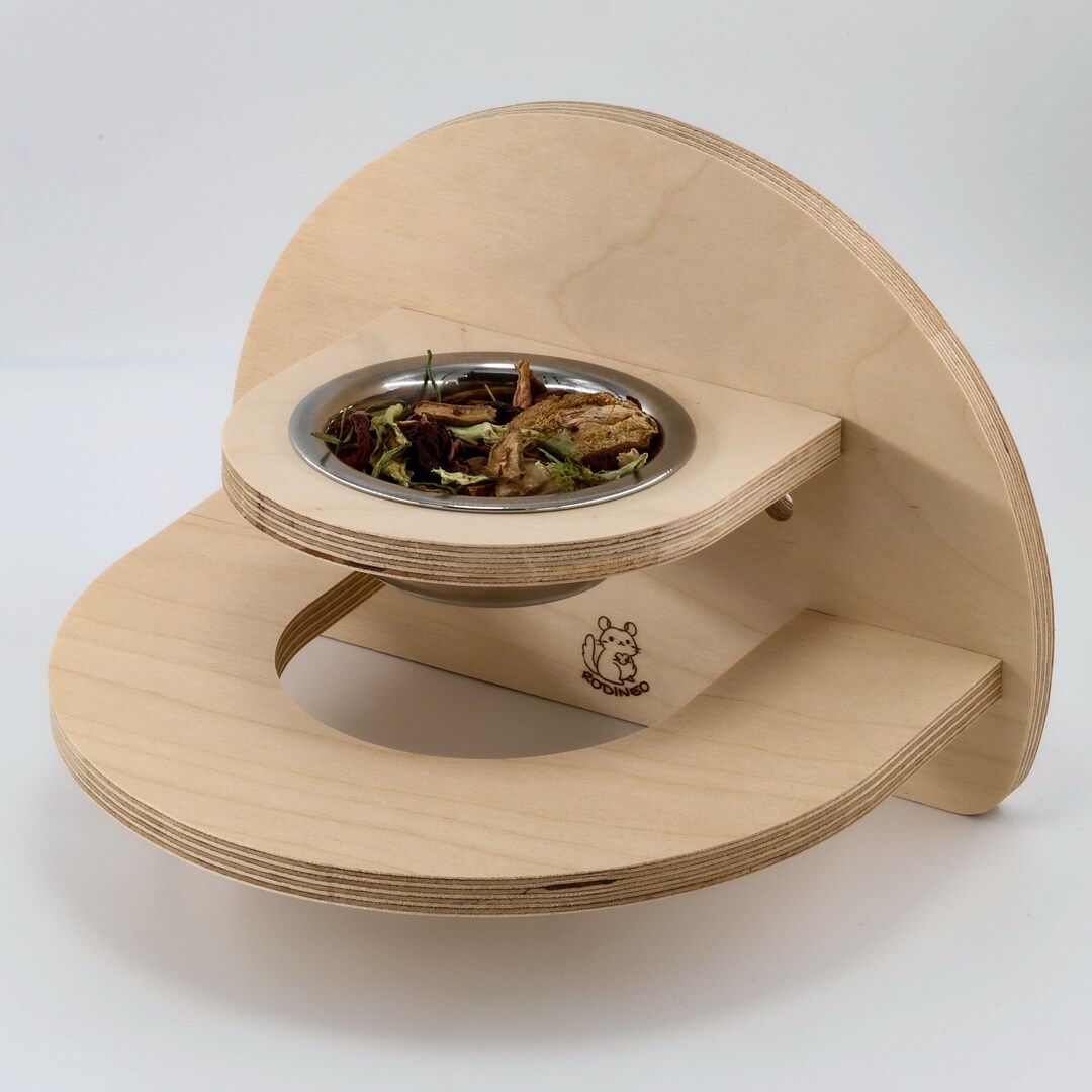 Chinchilla & Degu Wood Feeder Hay Rack Cage Accessory Fo Rodents - Etsy