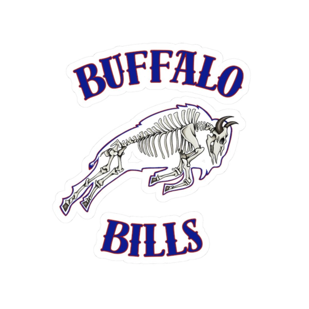 Buffalo Bills Skeleton Logo Sticker - Etsy