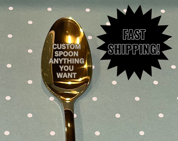 Customized Spoon, Personalized Coffee Spoon, Custom Spoon, Personalized ...