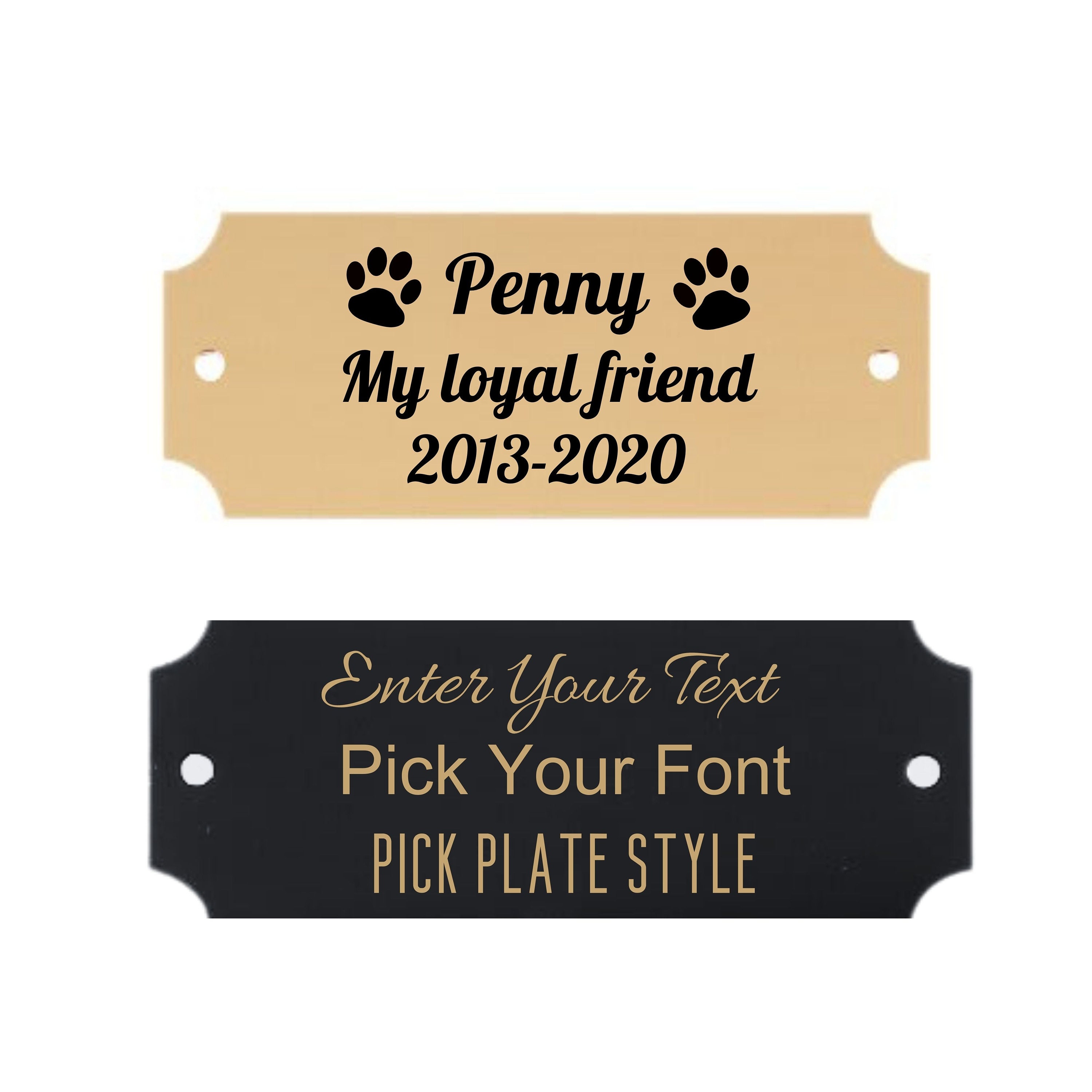 Personalized Engraved Brass Plate - Multiple Sizes Available, Ideal for ...