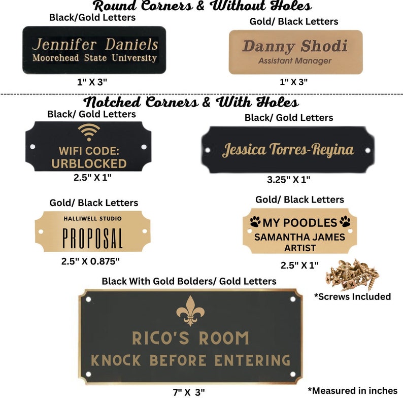 Personalized Engraved Brass Plate: Custom Name, Memorial Plaque - Etsy