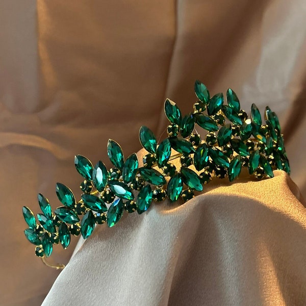 Emerald Tiara - Etsy