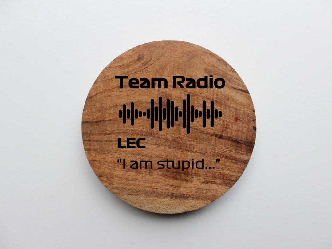 Formula 1 Charles Leclerc Team Radio Message Engraved & - Etsy UK