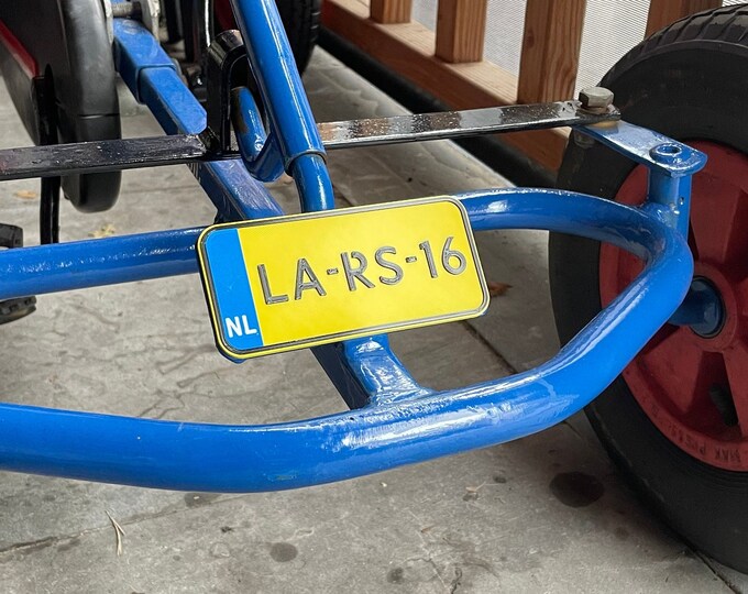 Go-kart License Plate License Plate Pedal Gokart Berg - Etsy