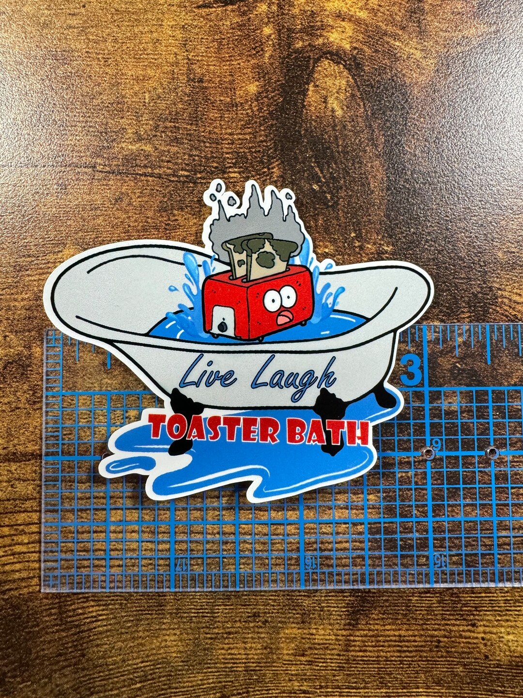 Funny Toaster Bath Sticker Vinyl Decal Laptop Sticker - Etsy