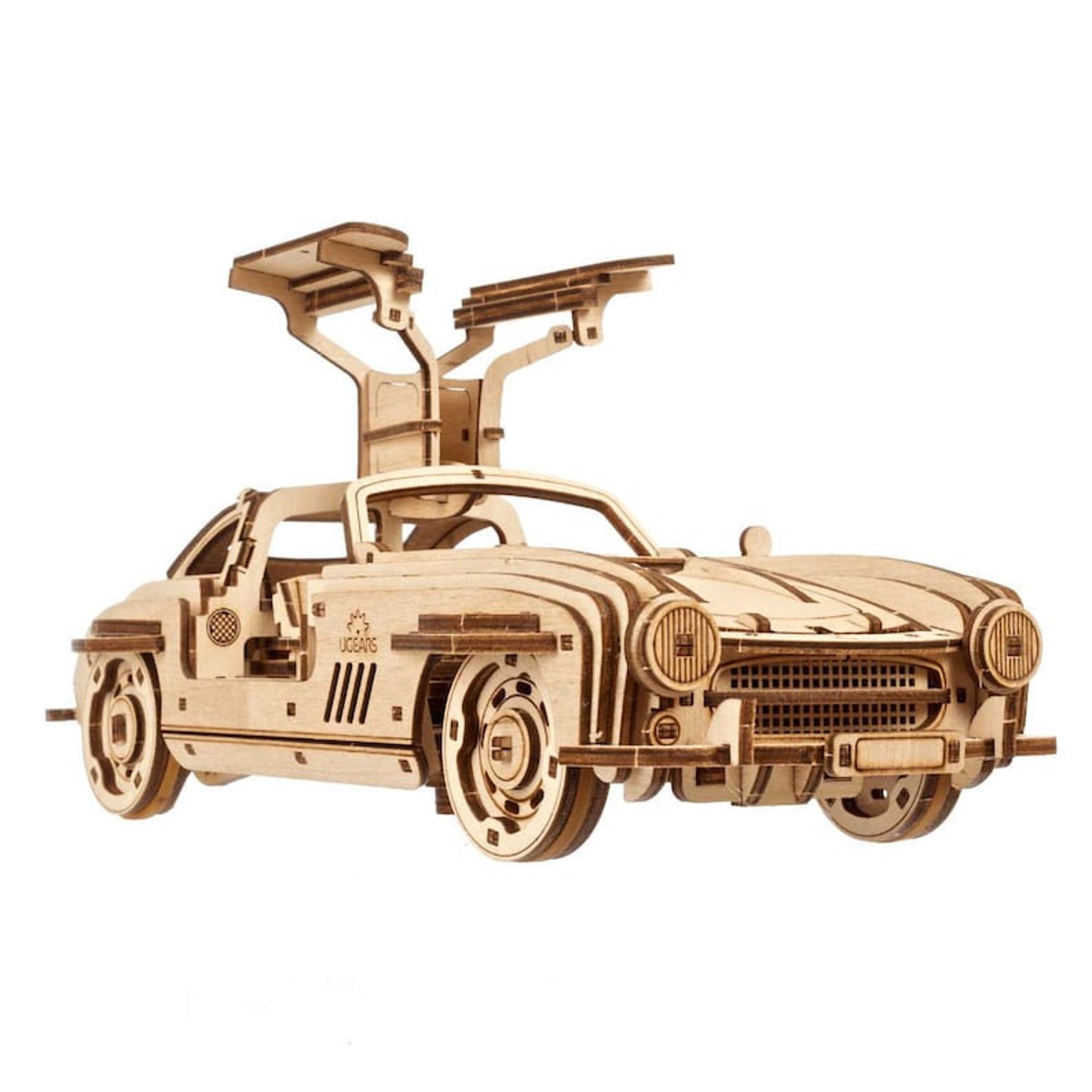 UGEARS Double Door Sports Coupe - 3D Wooden Puzzle Car, Model Kit Car ...