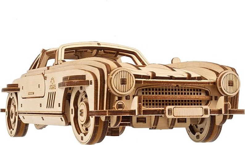 UGEARS Double Door Sports Coupe - 3D Wooden Puzzle Car, Model Kit Car ...