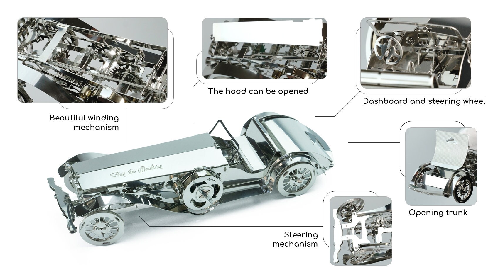 Glorious Cabrio Diy Model Kit Metal 3d Puzzle Model Kit Mechanical ...