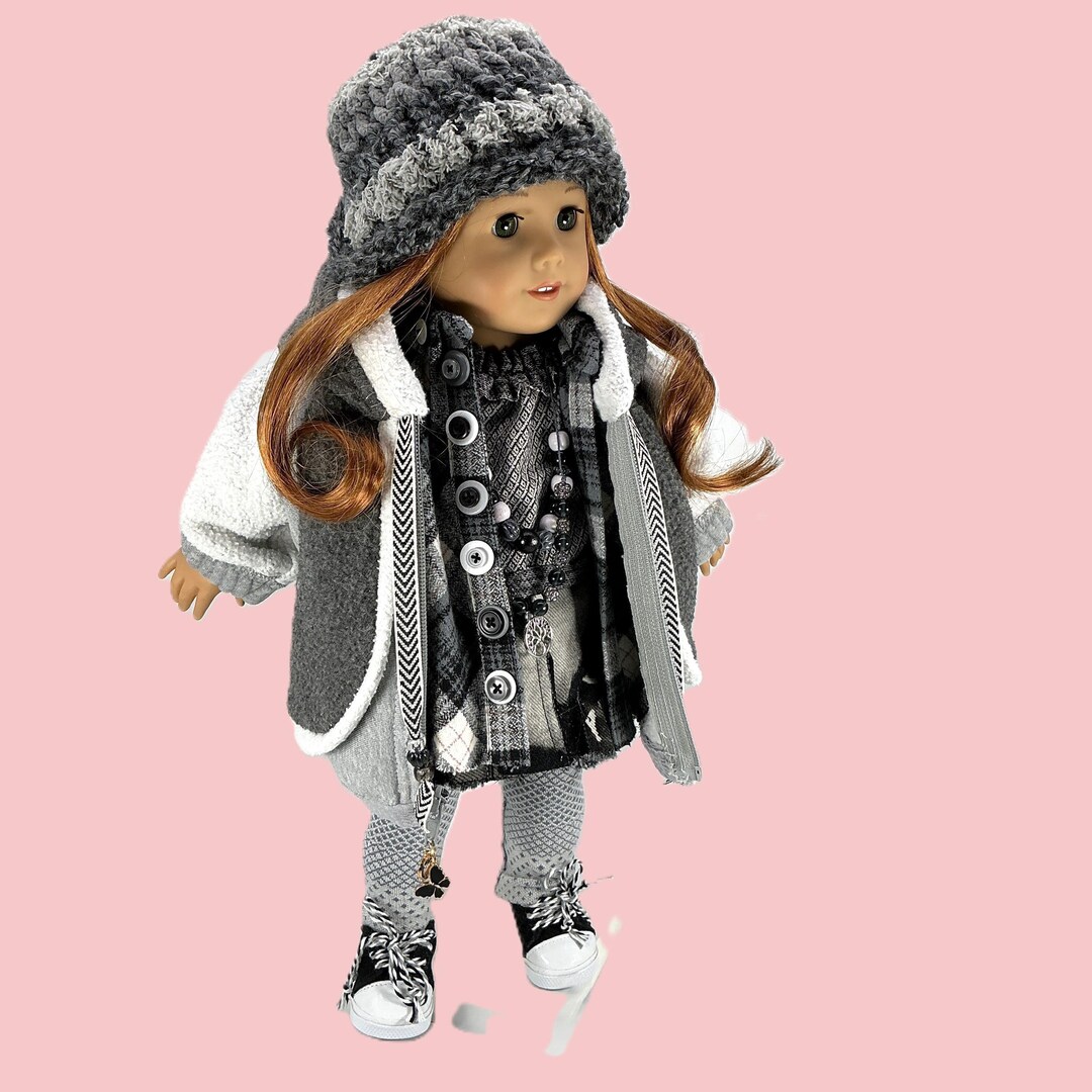 SEATTLE PREPPY GRUNGE - Doll Clothes Ensemble for 18” Doll Like ...