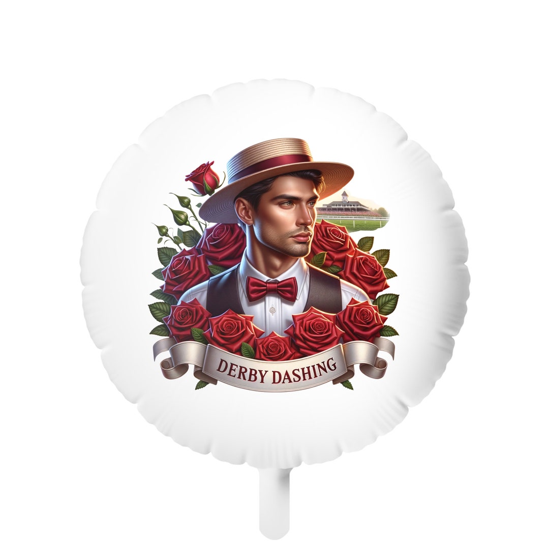 Derby Dashing Round Balloon, Derby Party Decorations, Derby Party ...