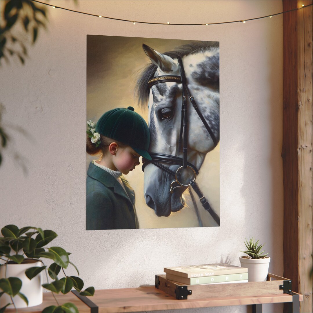 Equestrian Poster, Horse Wall Art, Equine Textured Matte Posters - Etsy