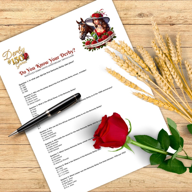 Kentucky Derby Party Games Bundle Instant Digital Download Printable ...