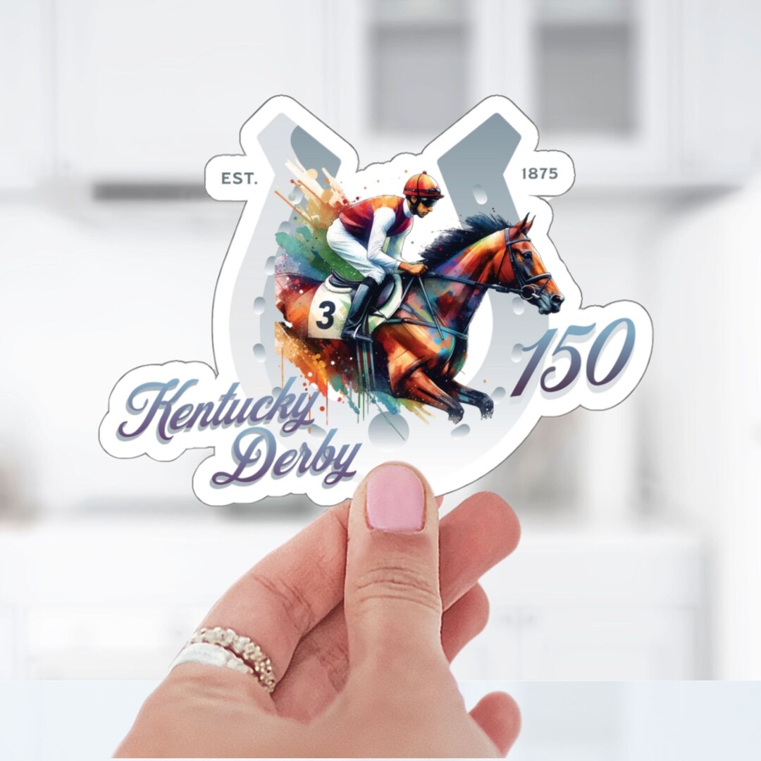 Kentucky Derby 150 Sticker Derby Party Favor Derby Party Decor Kentucky ...